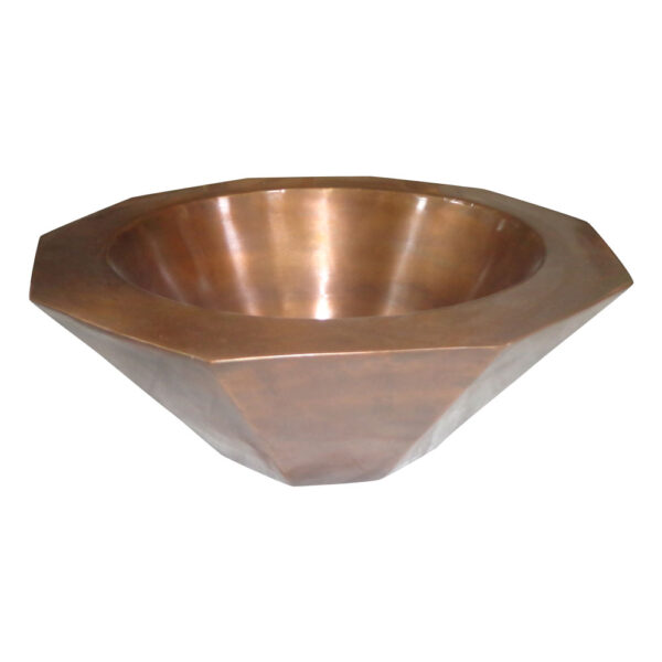 Copper Sink Double wall Decagon Shape - Coppersmith® Creations