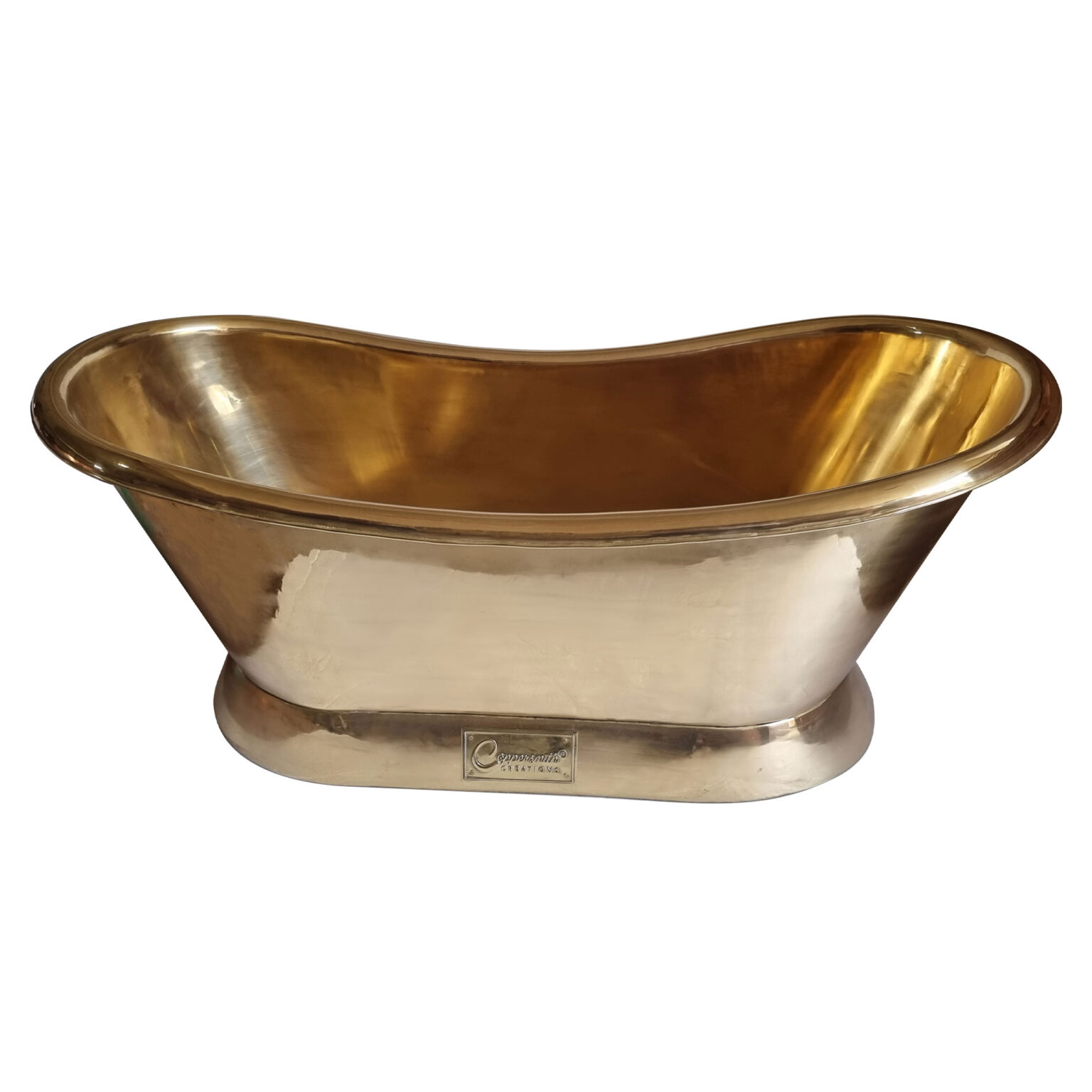 Hammered Brass Bathtub Full Brass Finish - Coppersmith® Creations