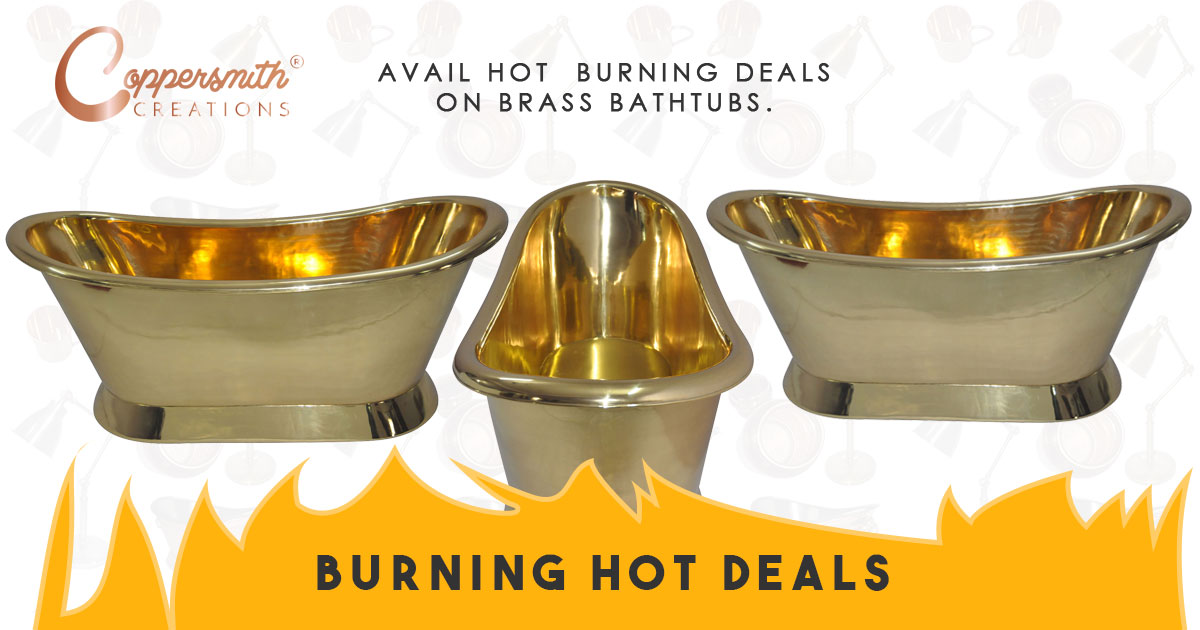 Brass Bathtubs | Brass Bathing Tubs - Coppersmith® Creations