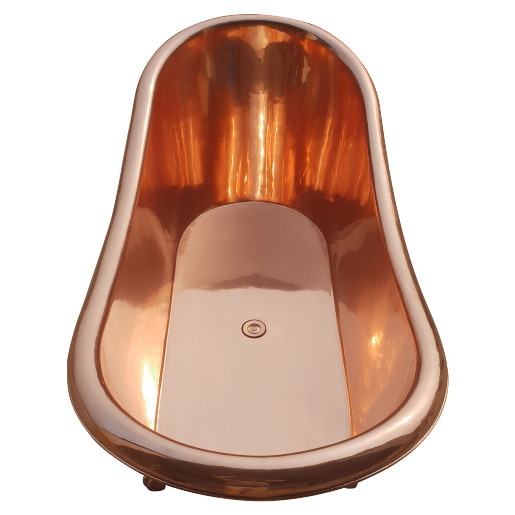 Copper Clawfoot Tub Full Copper Finish - Coppersmith® Creations