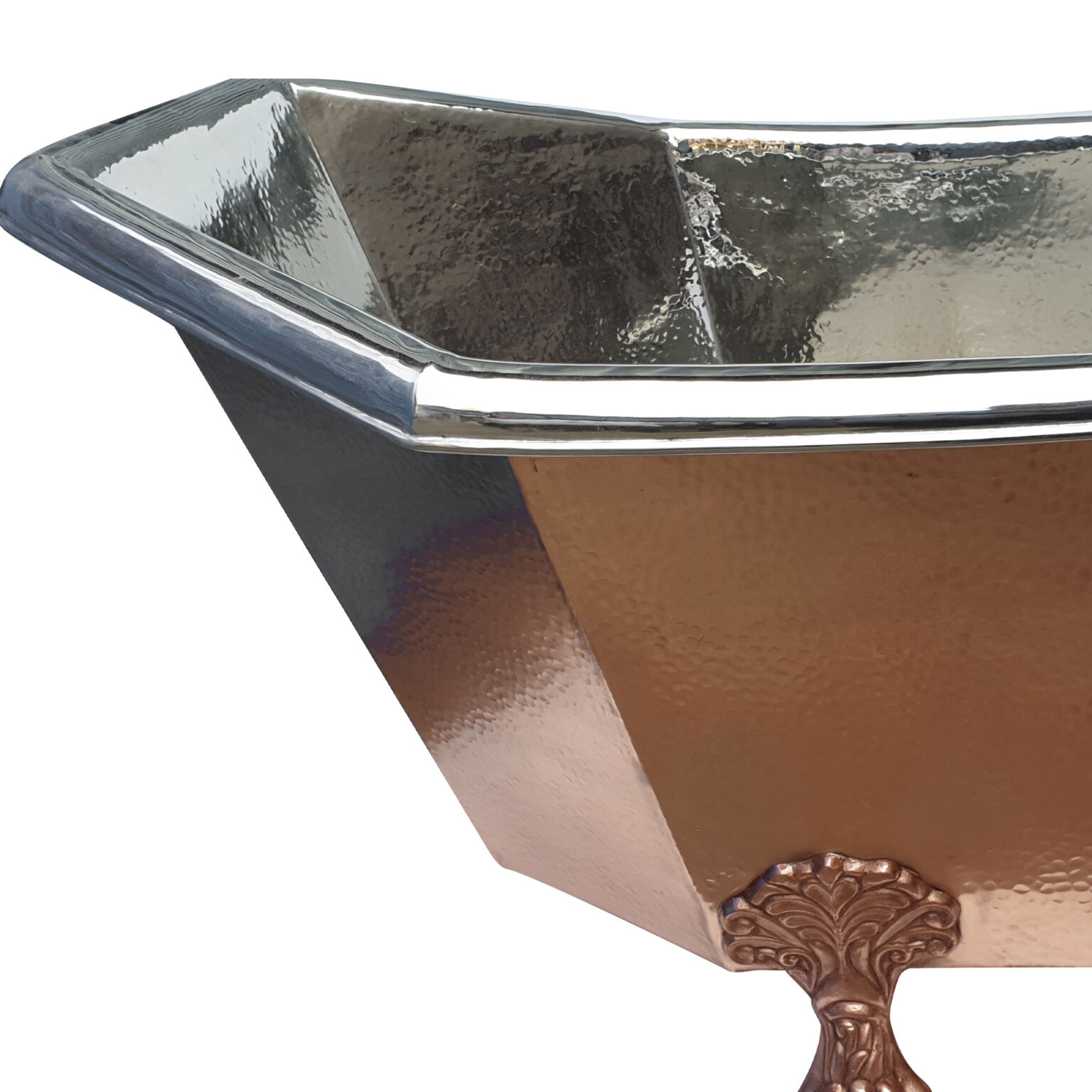Eight Sided Clawfoot Copper Bathtub - Coppersmith® Creations